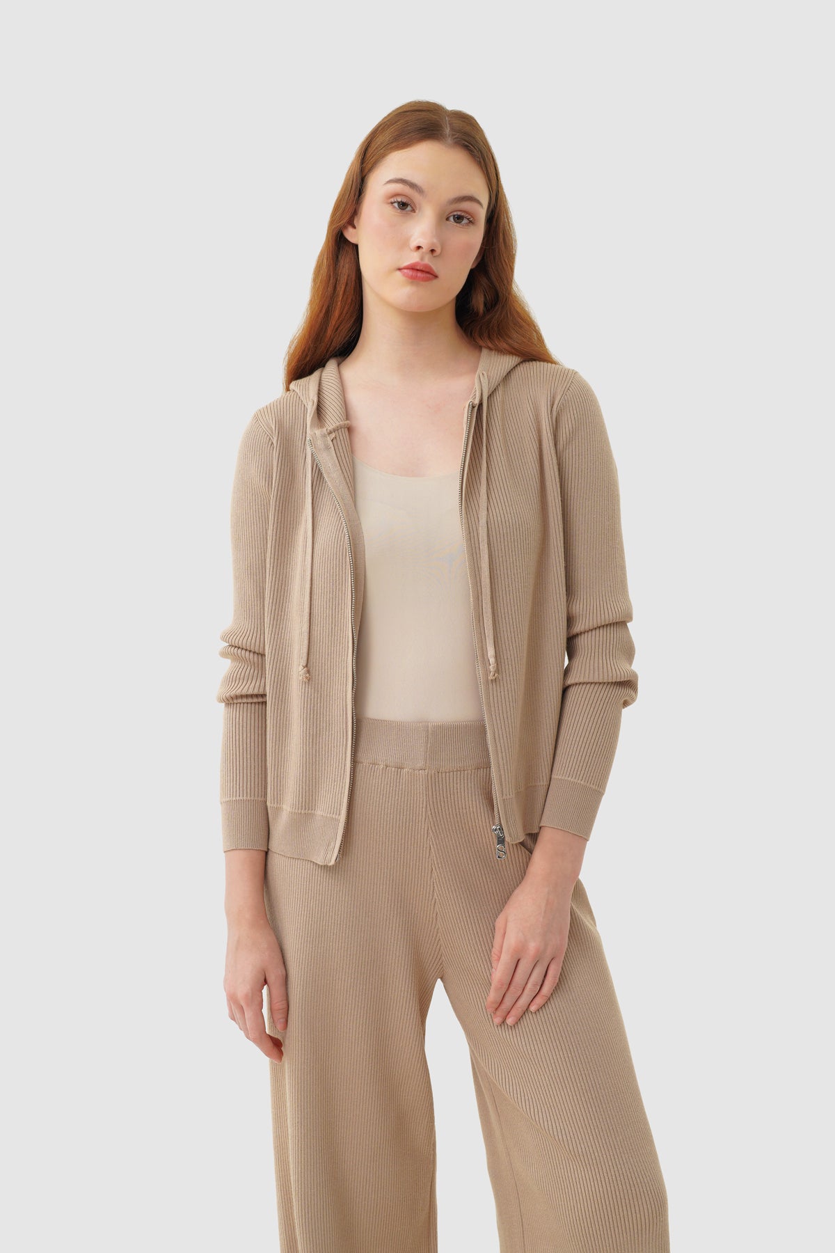 Everyday Hoodie Set - Beige – Buttonscarves