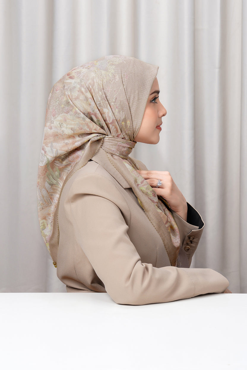 The Yucca Square - Mushroom – Buttonscarves