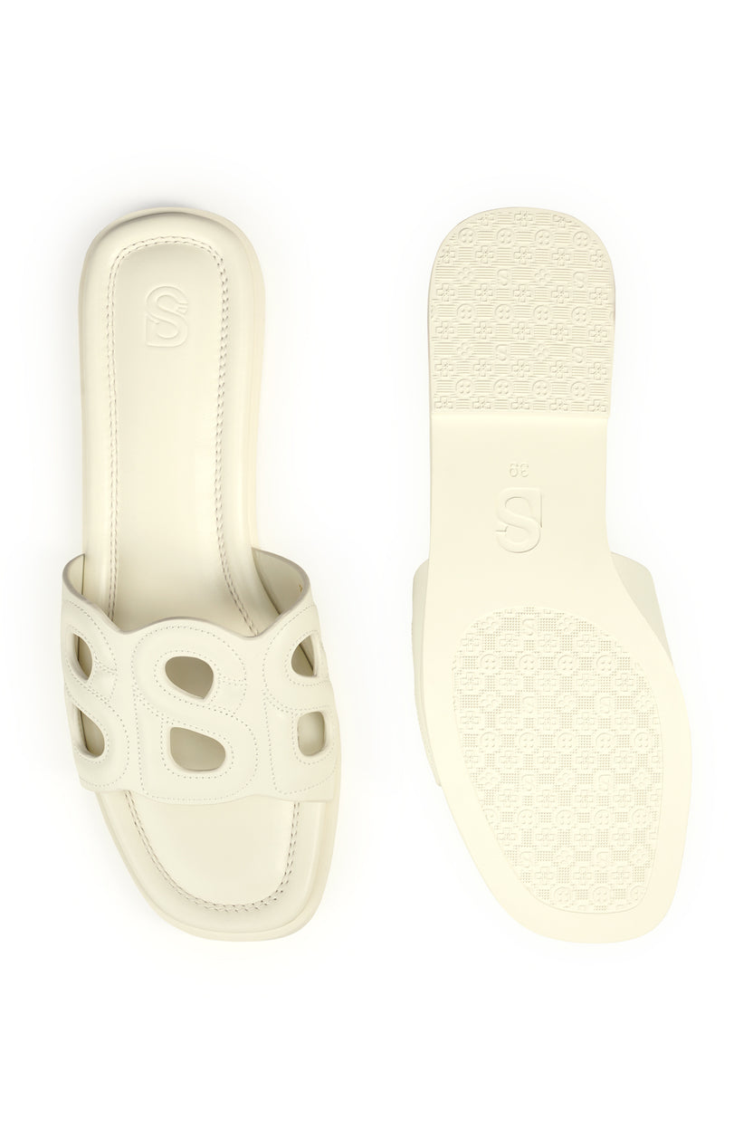Clea Sandal - Ivory – Buttonscarves