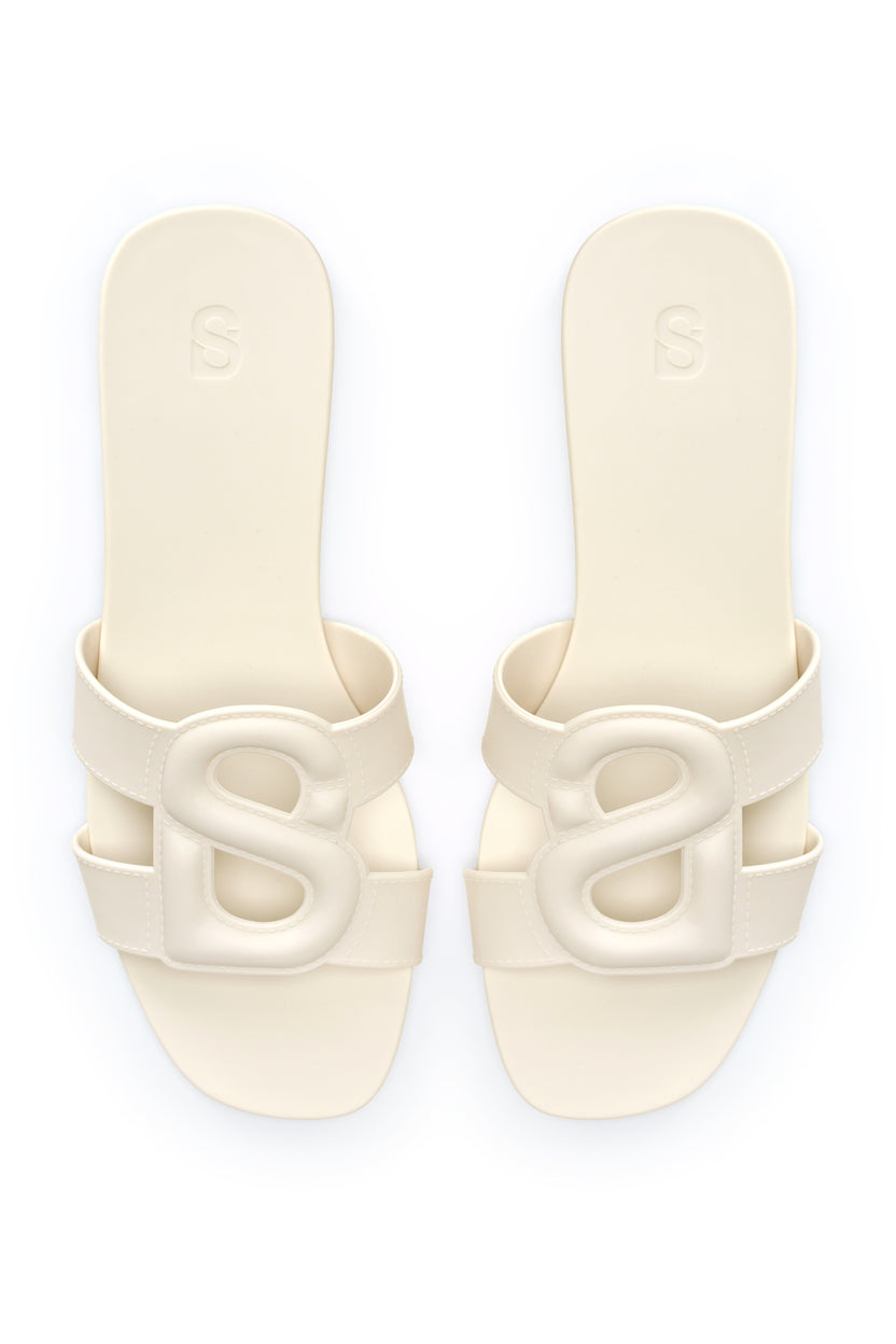 Kefi Slide Sandal - Mystic White – Buttonscarves