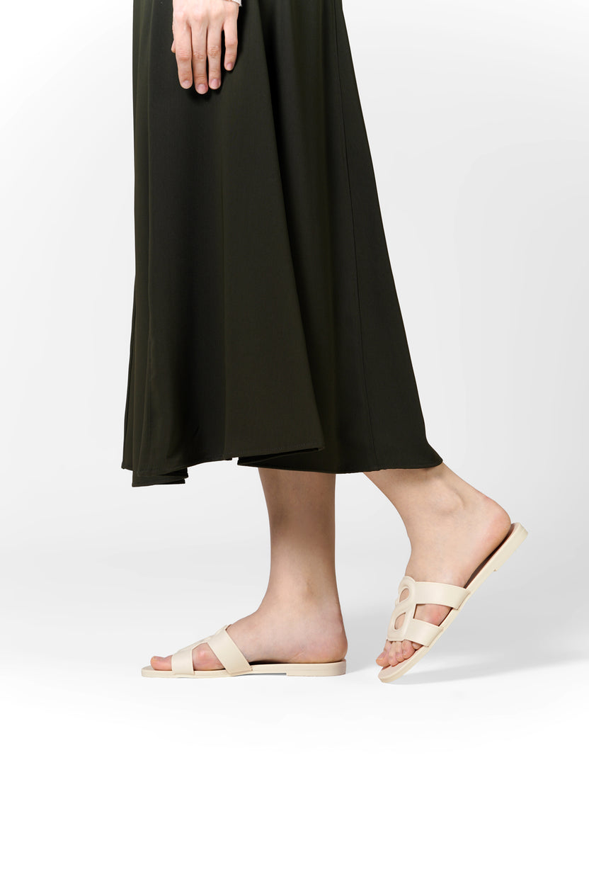 Kefi Slide Sandal - Mystic White – Buttonscarves