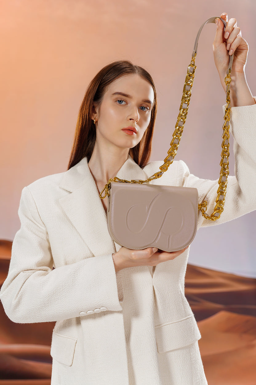 Jenna Bag - Light Taupe – Buttonscarves