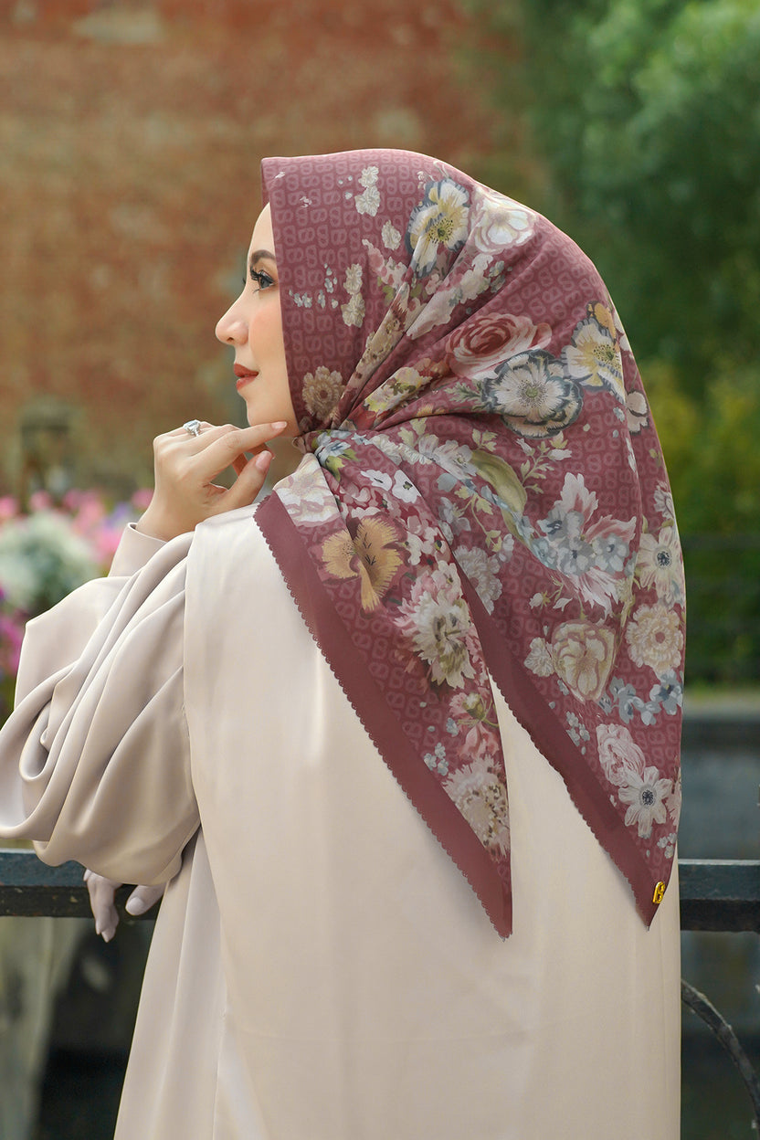Blume Square - Rose Brown – Buttonscarves